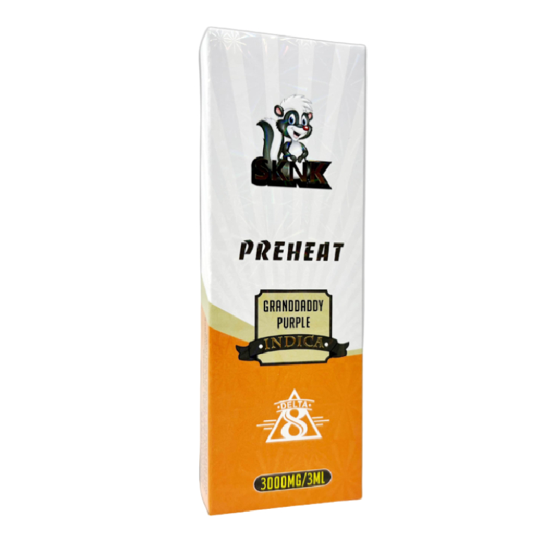 SKUNK D8 PRE HEAT 3000MG DISPOSABLE GRAND DADDY PURPLE - BOX OF 10 ...